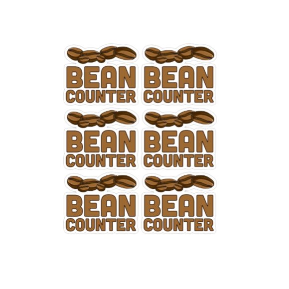 Design | Bean Counter Coffee Laminated Vinyl Stickers 25 | Poshmark